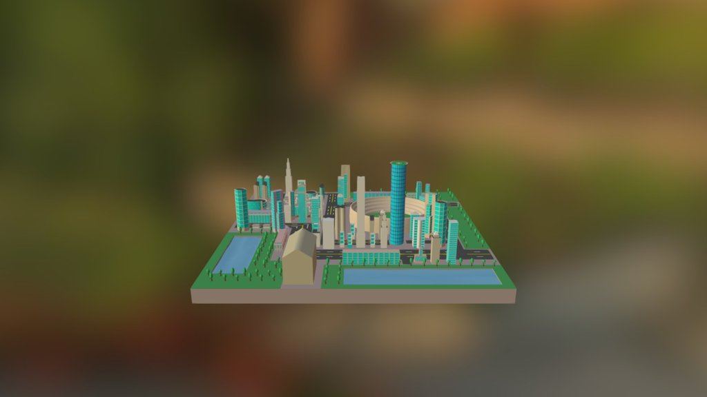 3D City - 3D model by Saiful22 [ba72f11] - Sketchfab