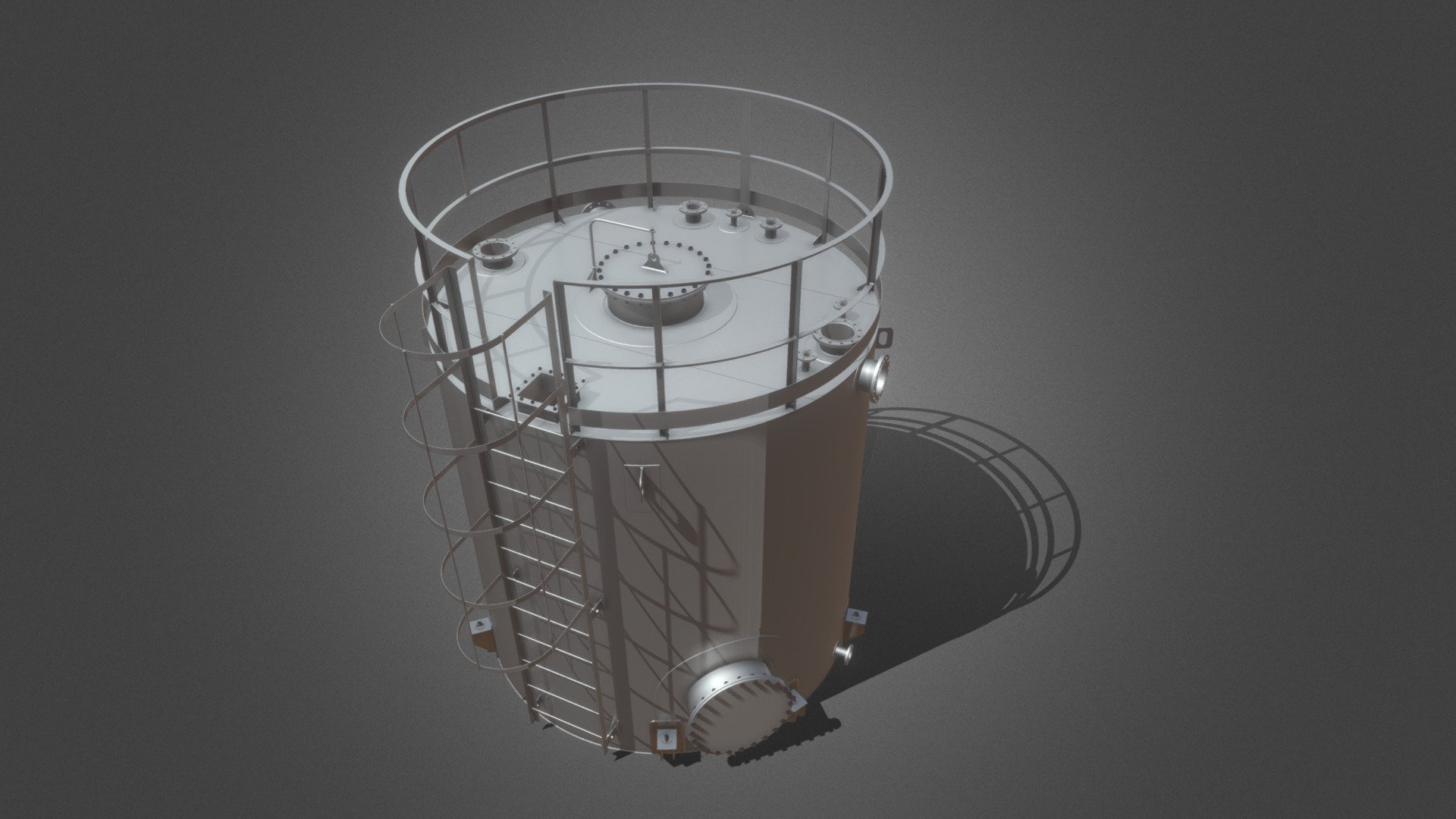 Oil tank - 3D model by Vik869 [ba780a7] - Sketchfab