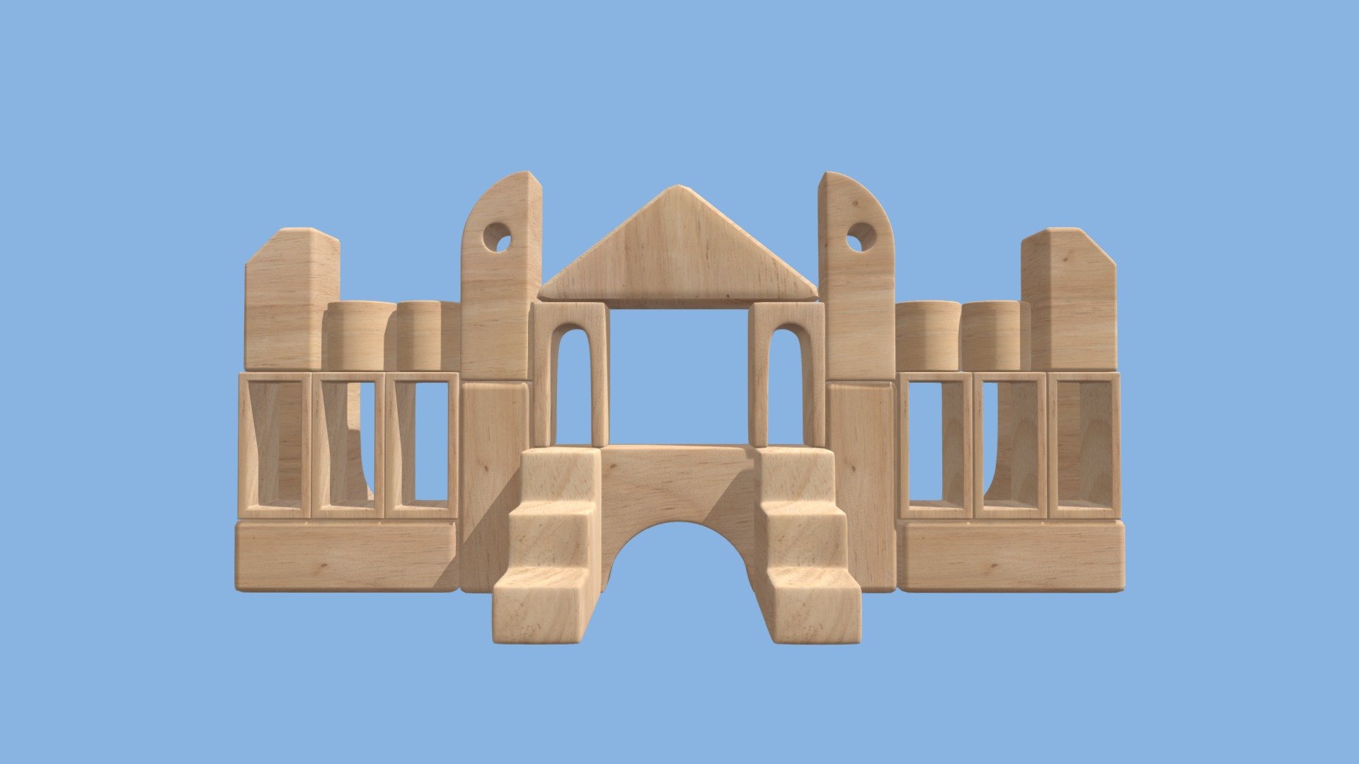 block castle - Download Free 3D model by kshan1 [ba7a531] - Sketchfab