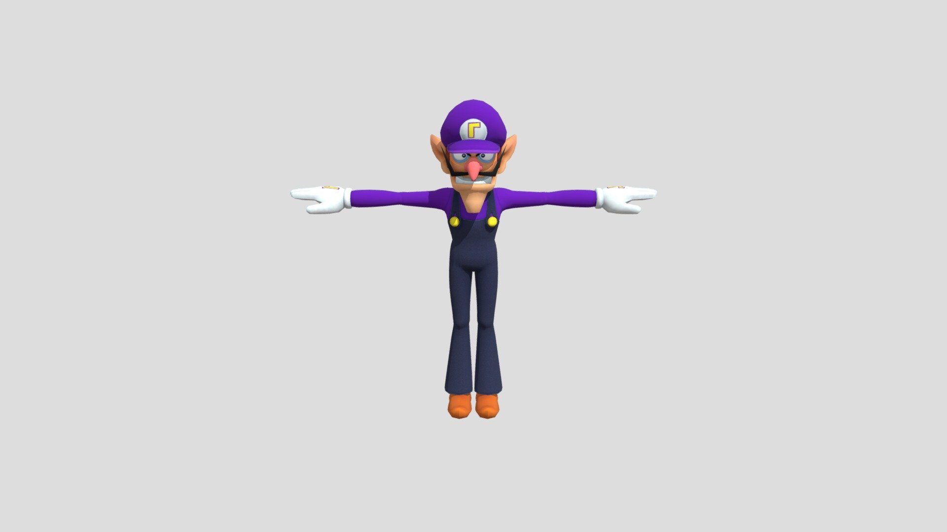 Waluigi - 3D model by Logan (@euLogan) [ba7ad10] - Sketchfab