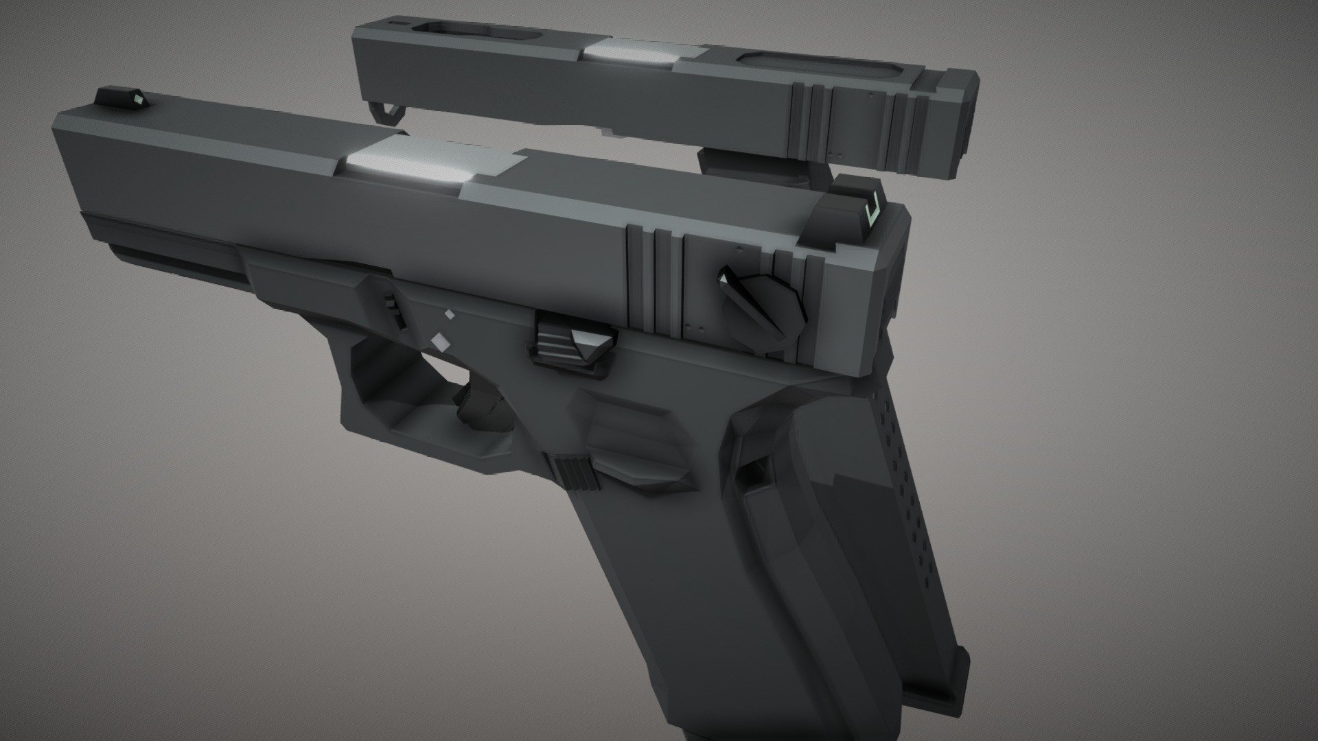 Low-Poly G18 / G18C - Download Free 3D model by notcplkerry [ba7ae12 ...