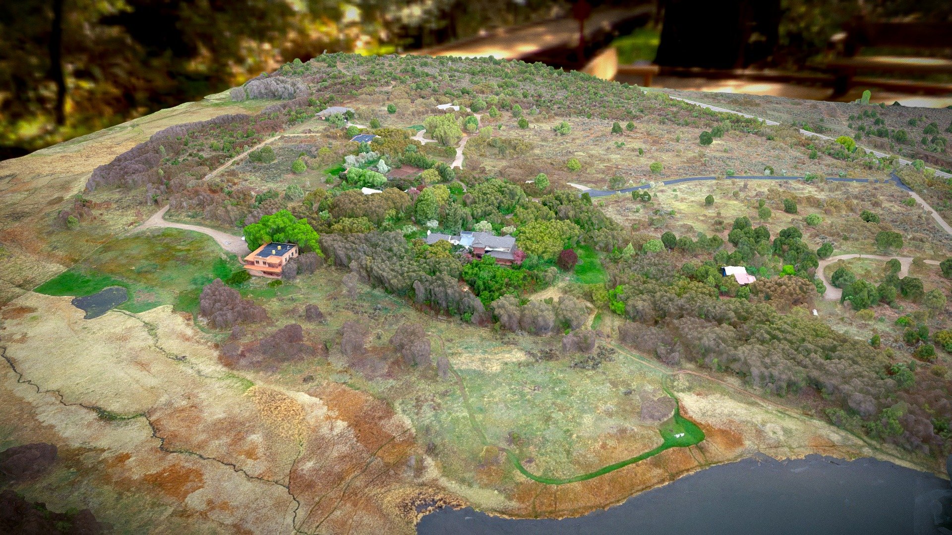 Blue Lake Ranch: Best Secluded Lodge - 3D model by Drone U (@droneU ...