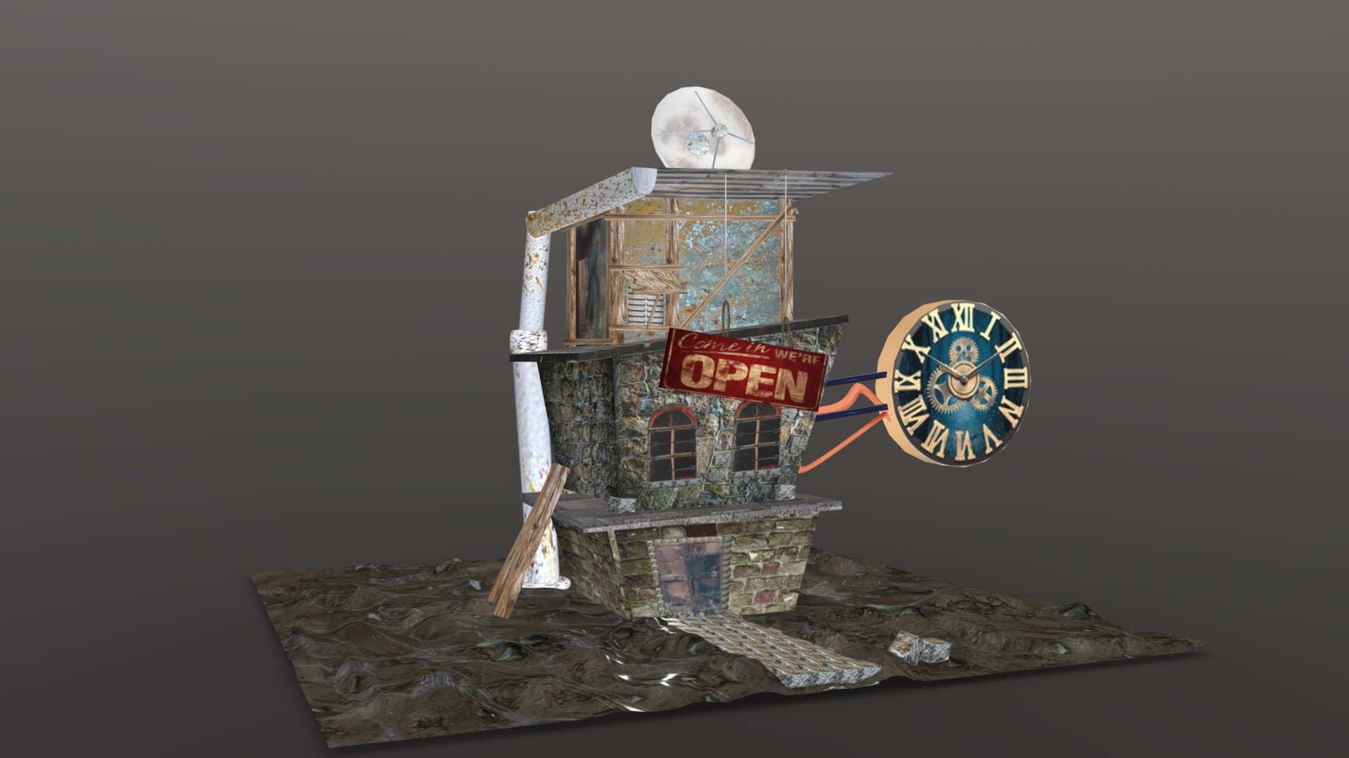 Haunted house - Download Free 3D model by vinessensungaralingum ...