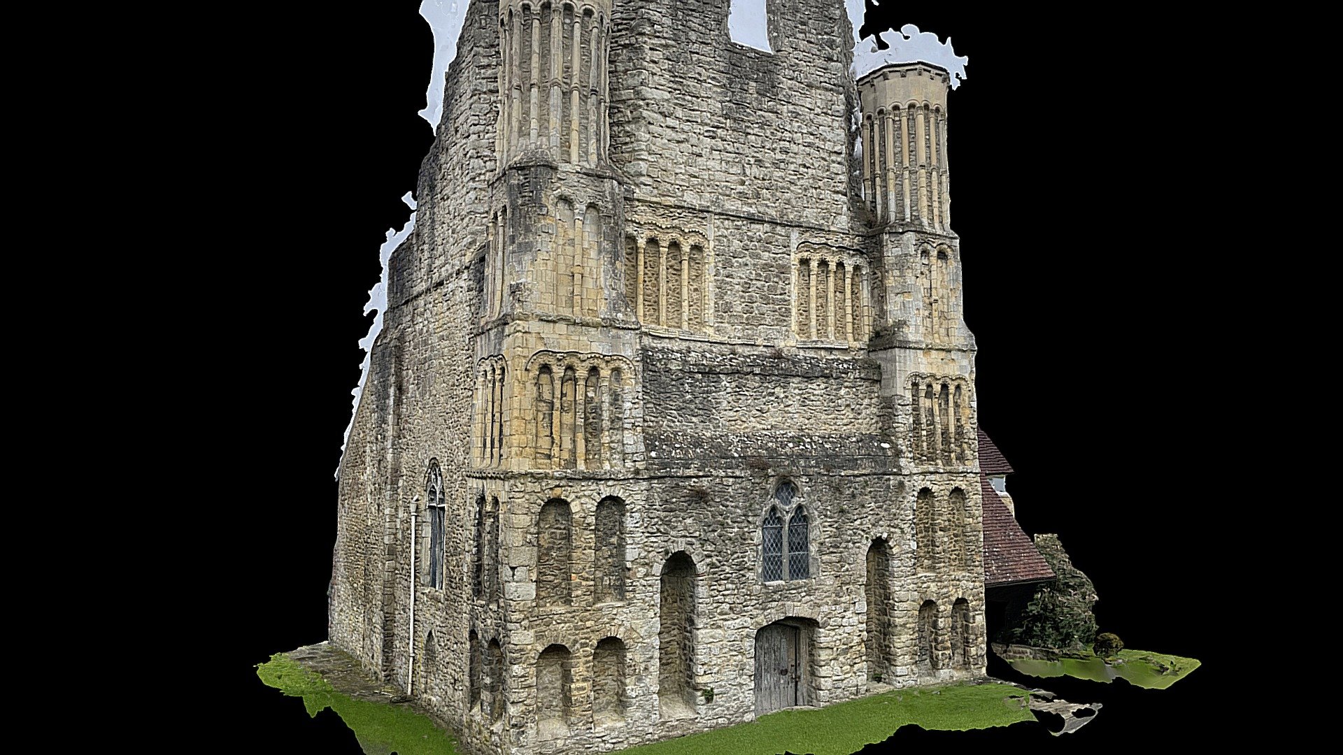 West Facade of West Malling Abbey - 3D model by Kent Archaeological ...