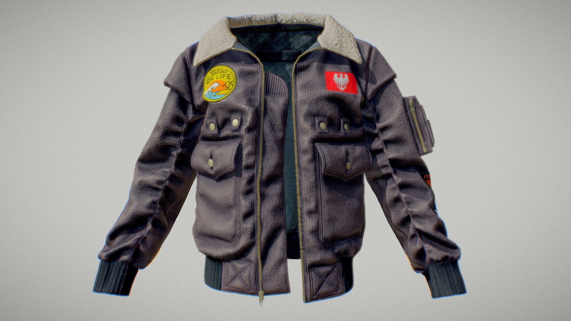 Bomber jacket - Buy Royalty Free 3D model by Izat Abdraimov ...