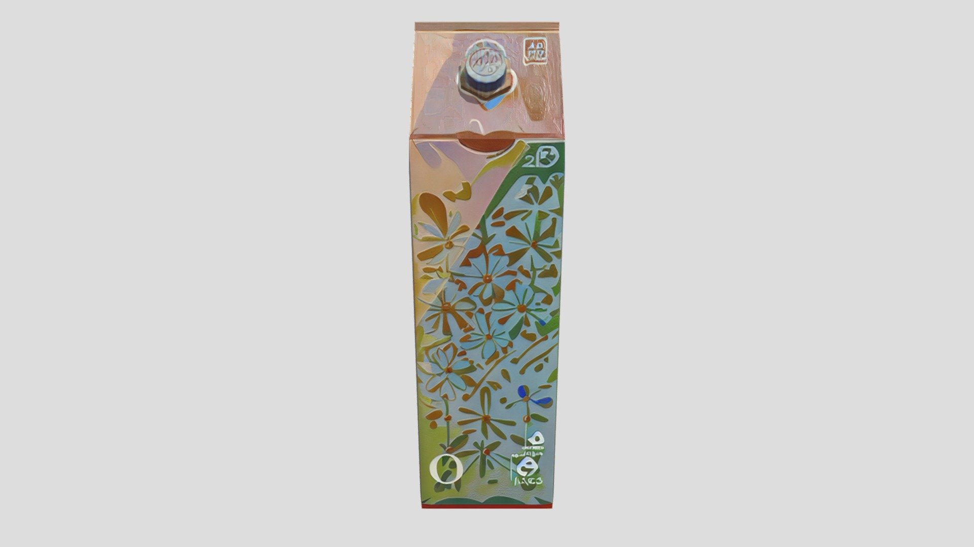 A Carton of Milk - 3D model by DiegoNG [ba839f6] - Sketchfab