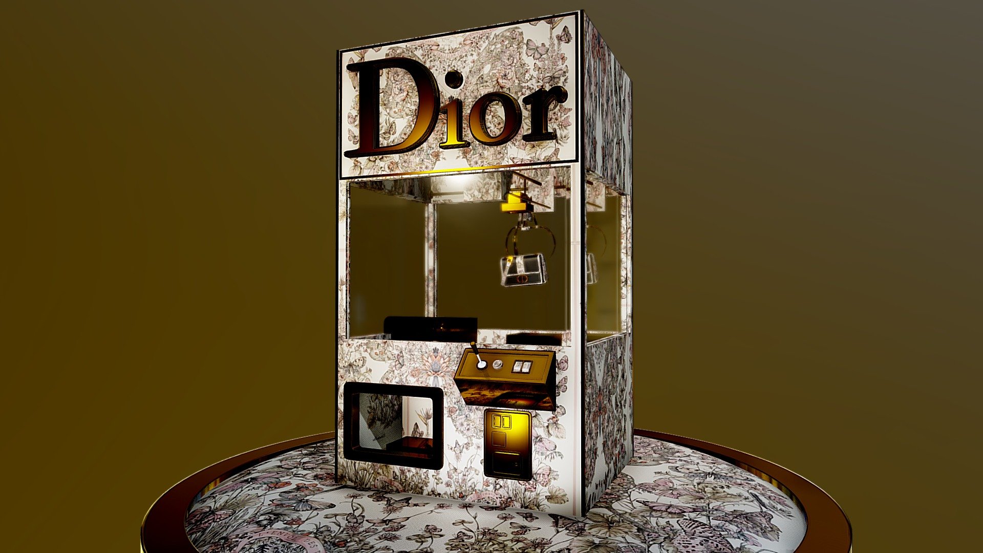 Dior - Claw Machine window display - Download Free 3D model by vmmaniac ...