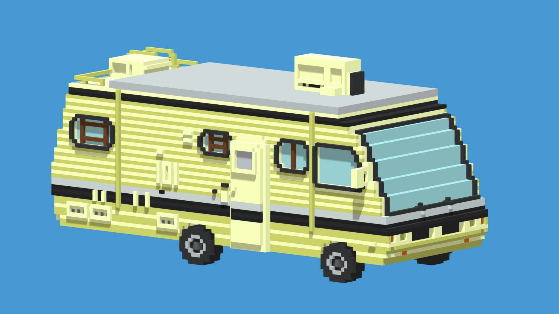 RV truck voxel art - 3D model by Glucka Pixels (@gluckapixels) [ba862df ...