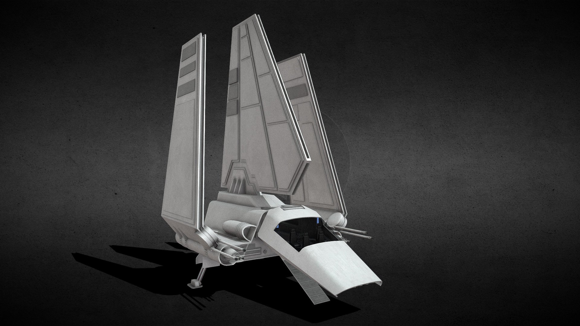 Star Wars Lambda Shuttle - Download Free 3D model by LarsH. [ba88e6e] - Sketchfab