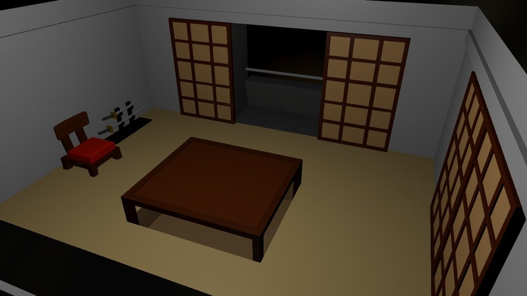 Japanese Room - Download Free 3D model by SepHex [ba899cf] - Sketchfab
