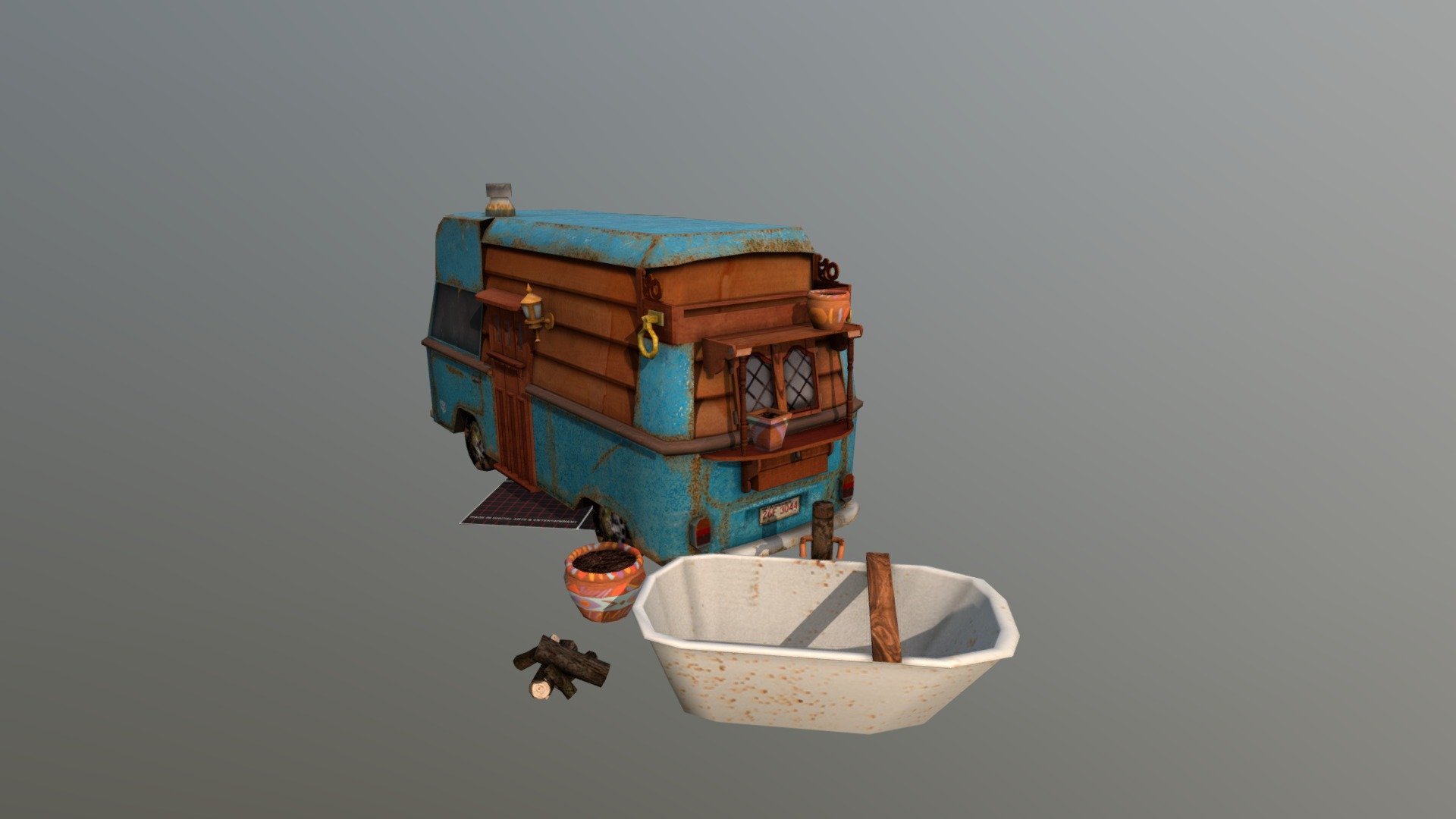 DAE 5 Finished props - Forrest Loner - Download Free 3D model by ...