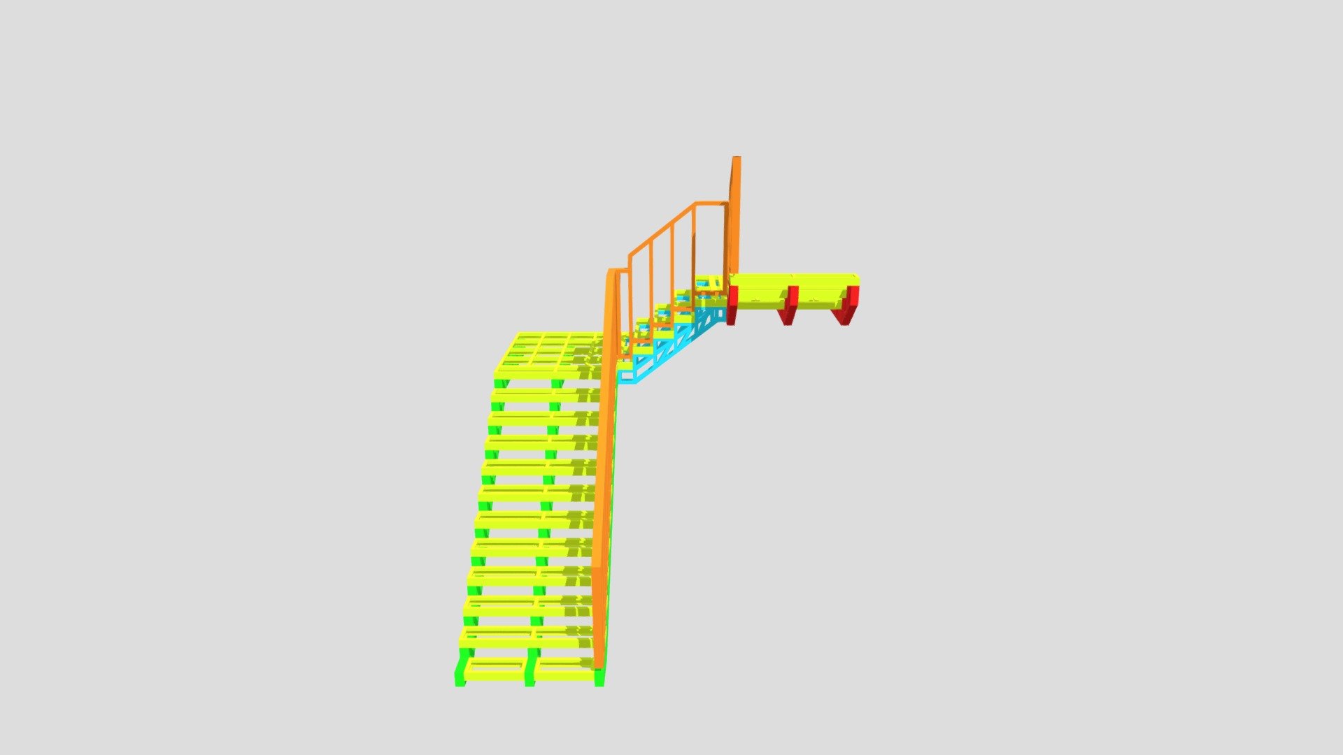 Staircase EE - 3D model by Model 3D (@M0D3L3D) [ba8d956] - Sketchfab