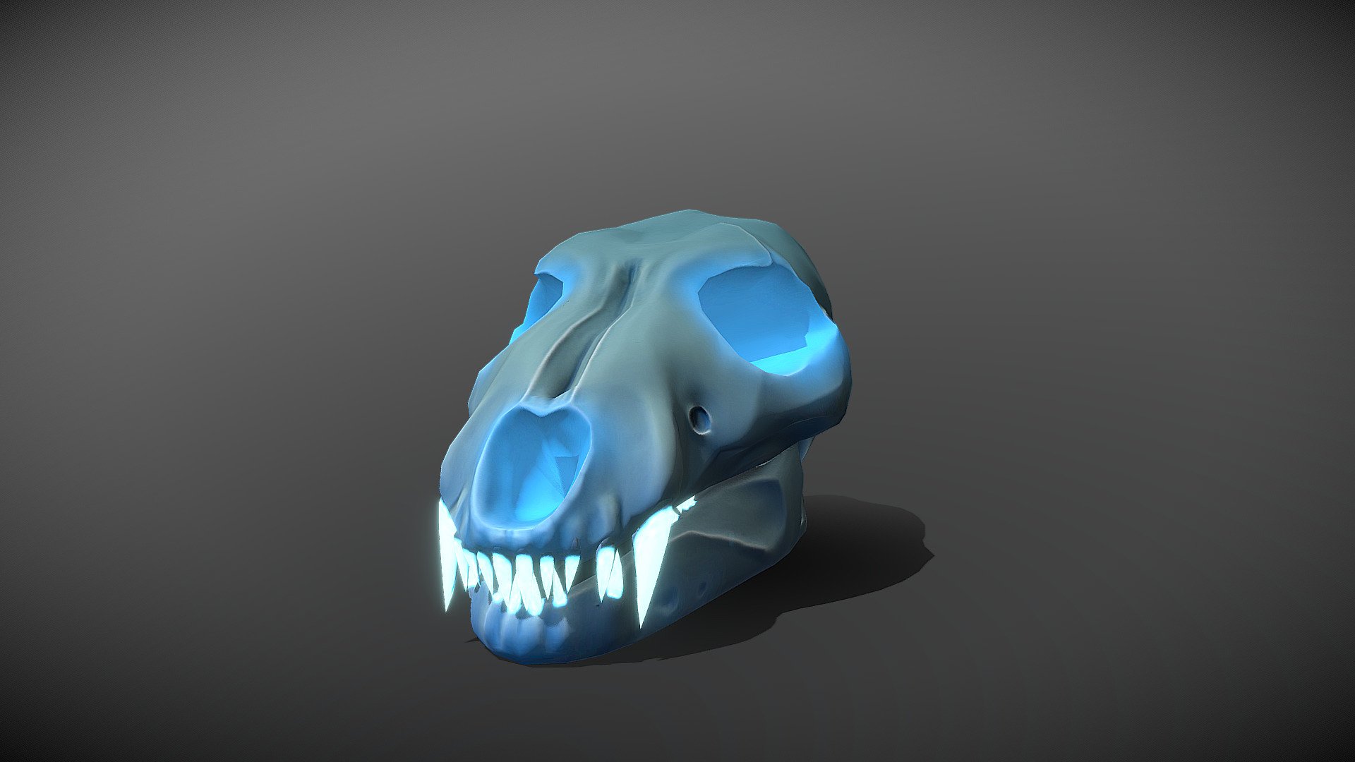 Skull wolf (ice mode) - 3D model by Nicolas_Brosteaux [ba8eb62] - Sketchfab