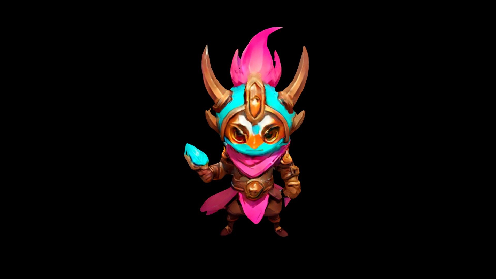 A digital painting of a cute, fantasy-themed cha - Download Free 3D ...