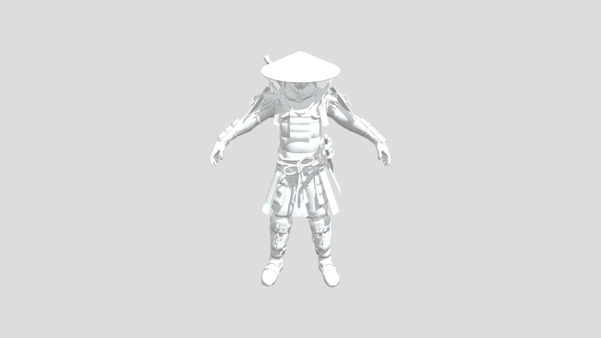 Lonely Samurai - 3D model by crosbyiiiiing [ba93ec5] - Sketchfab