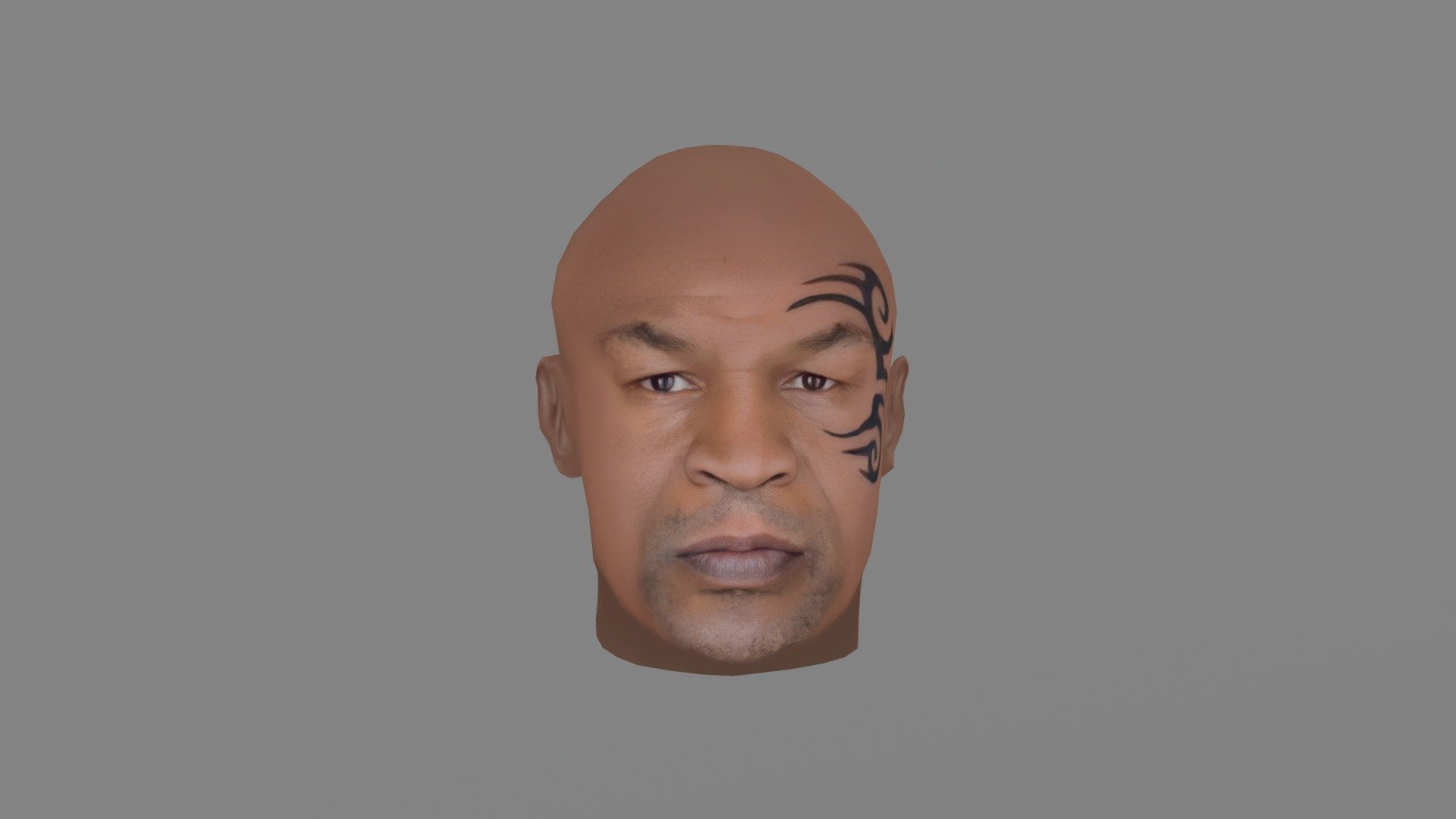 Mike Tyson Head - Low poly head for game - 3D model by Luccy07 ...