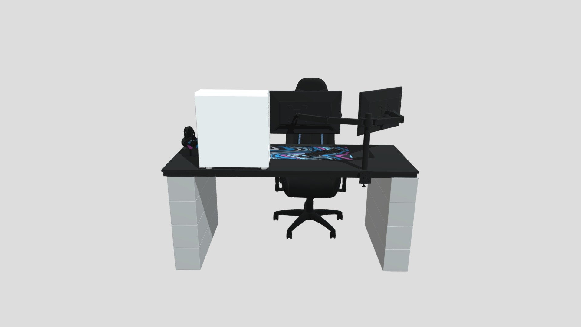 GAMING SET UP - 3D model by Loncorp [ba973a9] - Sketchfab