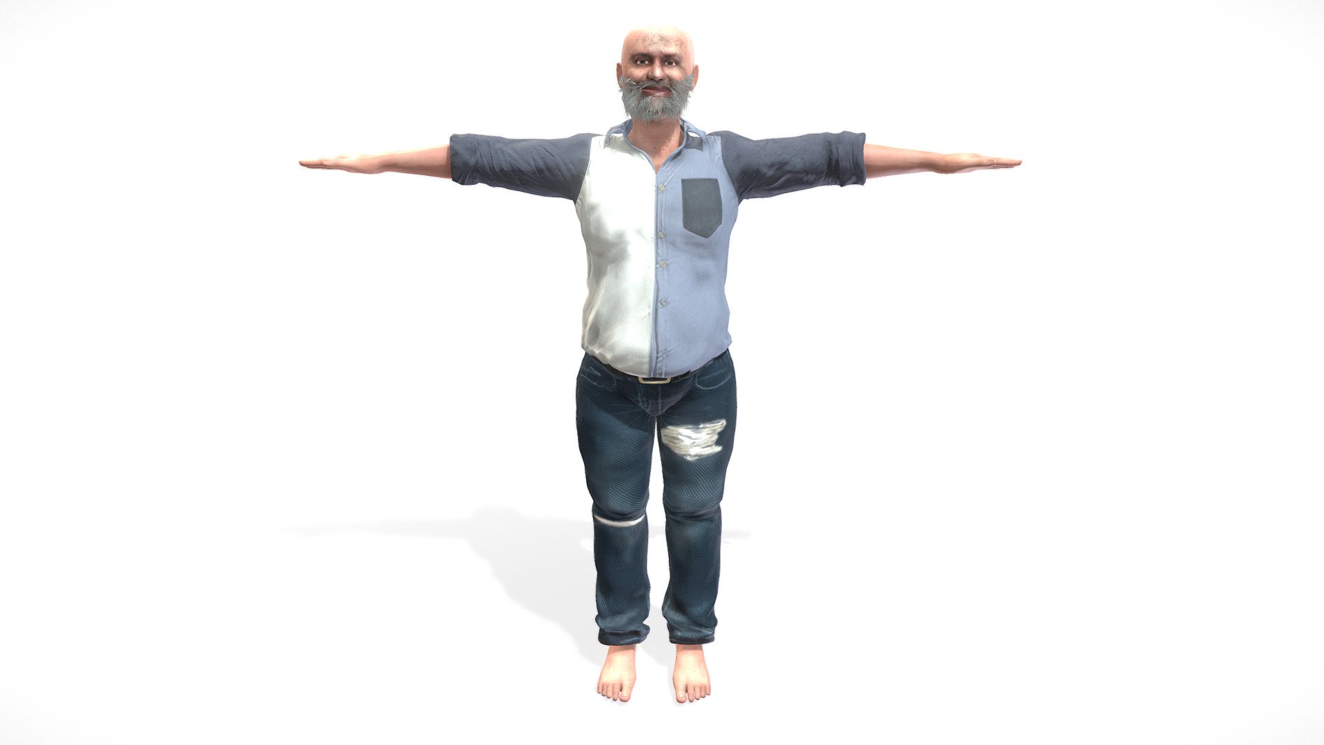 Homeless ( Rigged & Blendshapes ) - Buy Royalty Free 3D model by Lucid ...