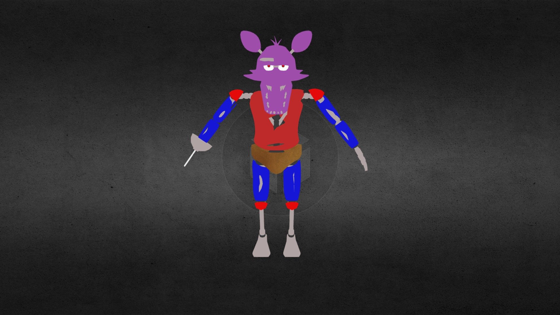 Foxy - 3D model by darkstarrainbowdash23 [ba97f48] - Sketchfab