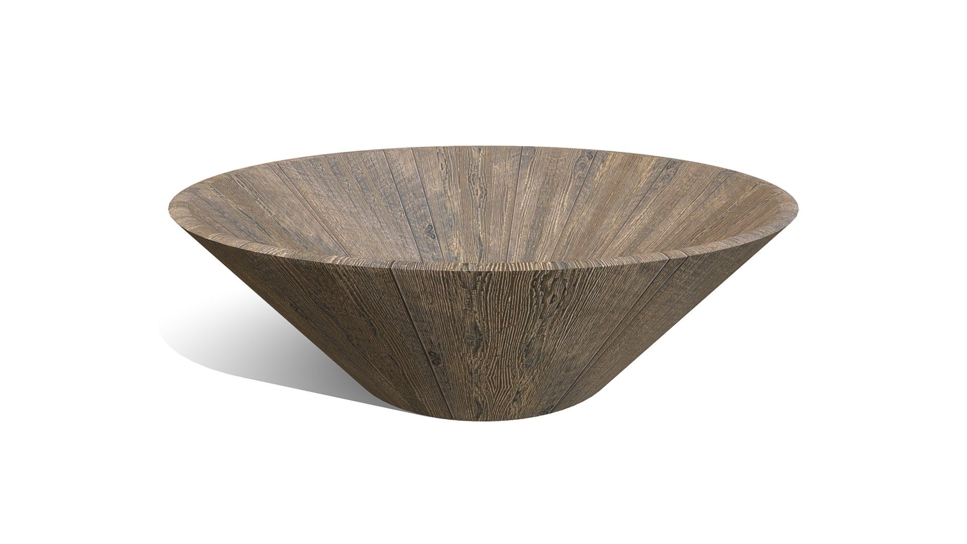 Modofire Cazo Planter Bowl - Woodgrain Concrete - 3D model by Modofire ...