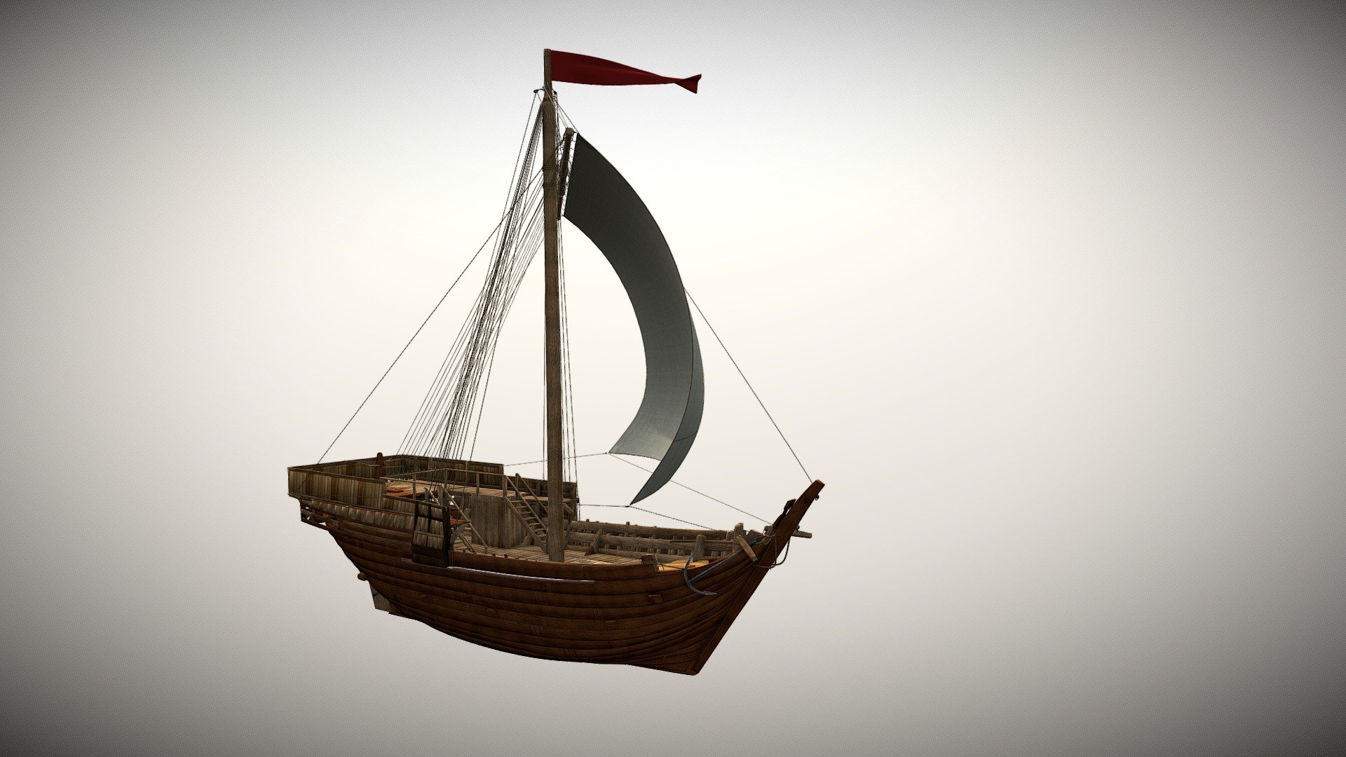 Bremen Cog 1380 -2017 Reconstruction - 3D model by Traditional Boats of ...