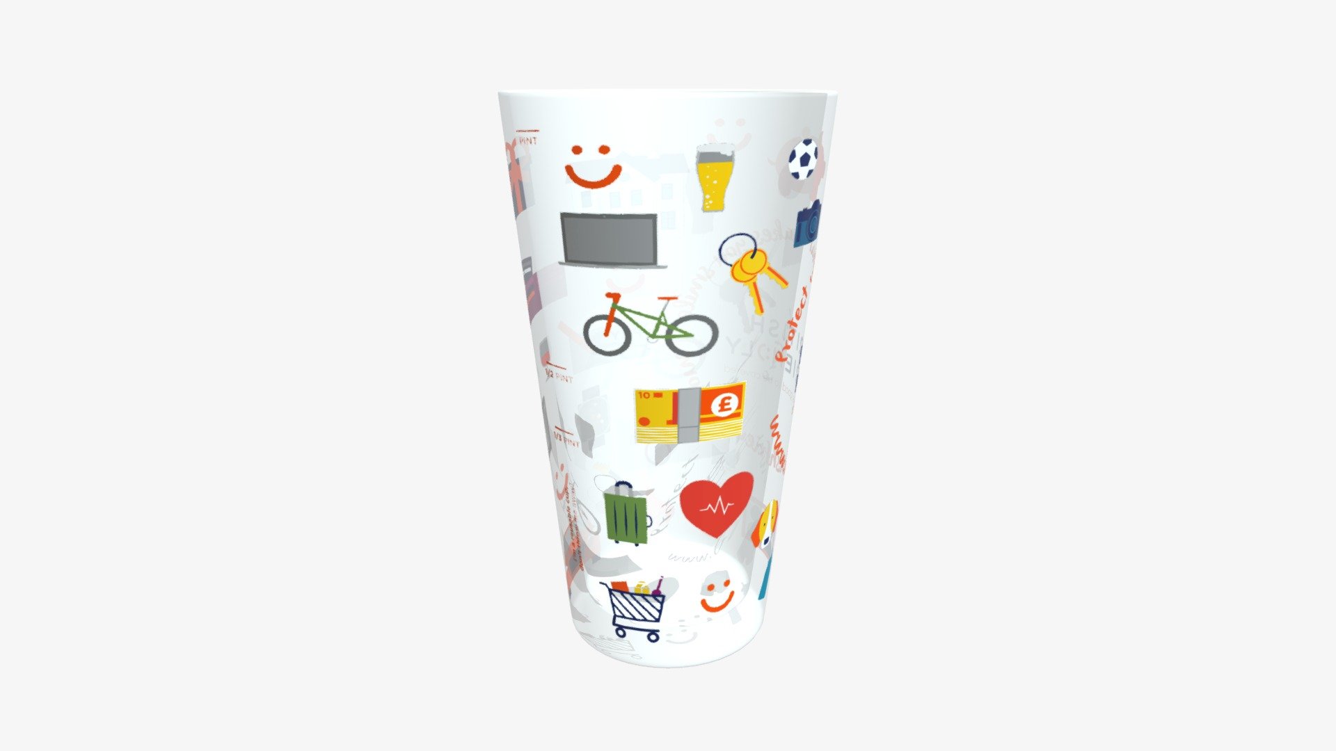 3D Example - Digital Reusable Cup - 3D model by Green-Goblet ...