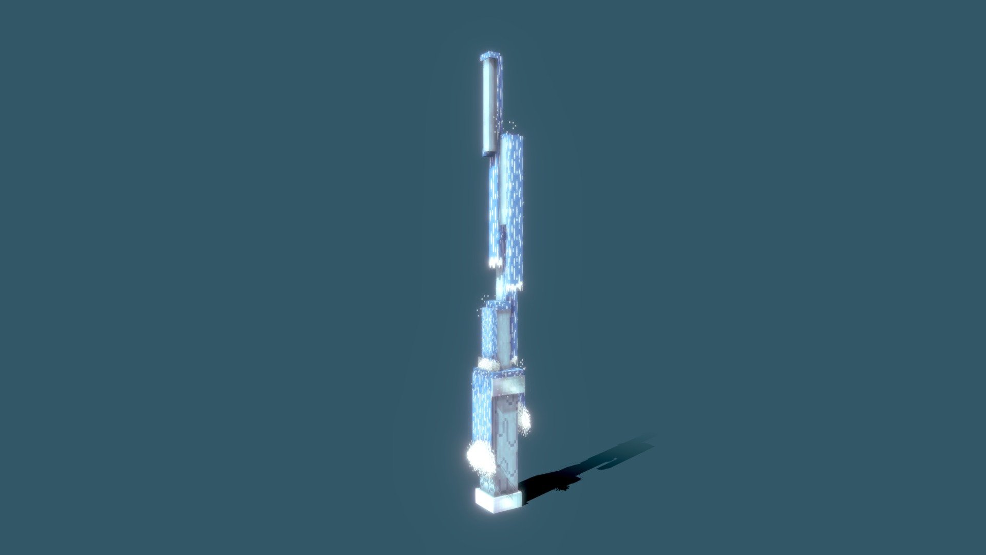 Waterfall Wand [from the magic wands set] - 3D model by Cuble Studios ...