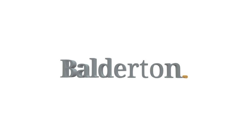 Balderton Logo - 3D model by scollier [ba9bbdb] - Sketchfab