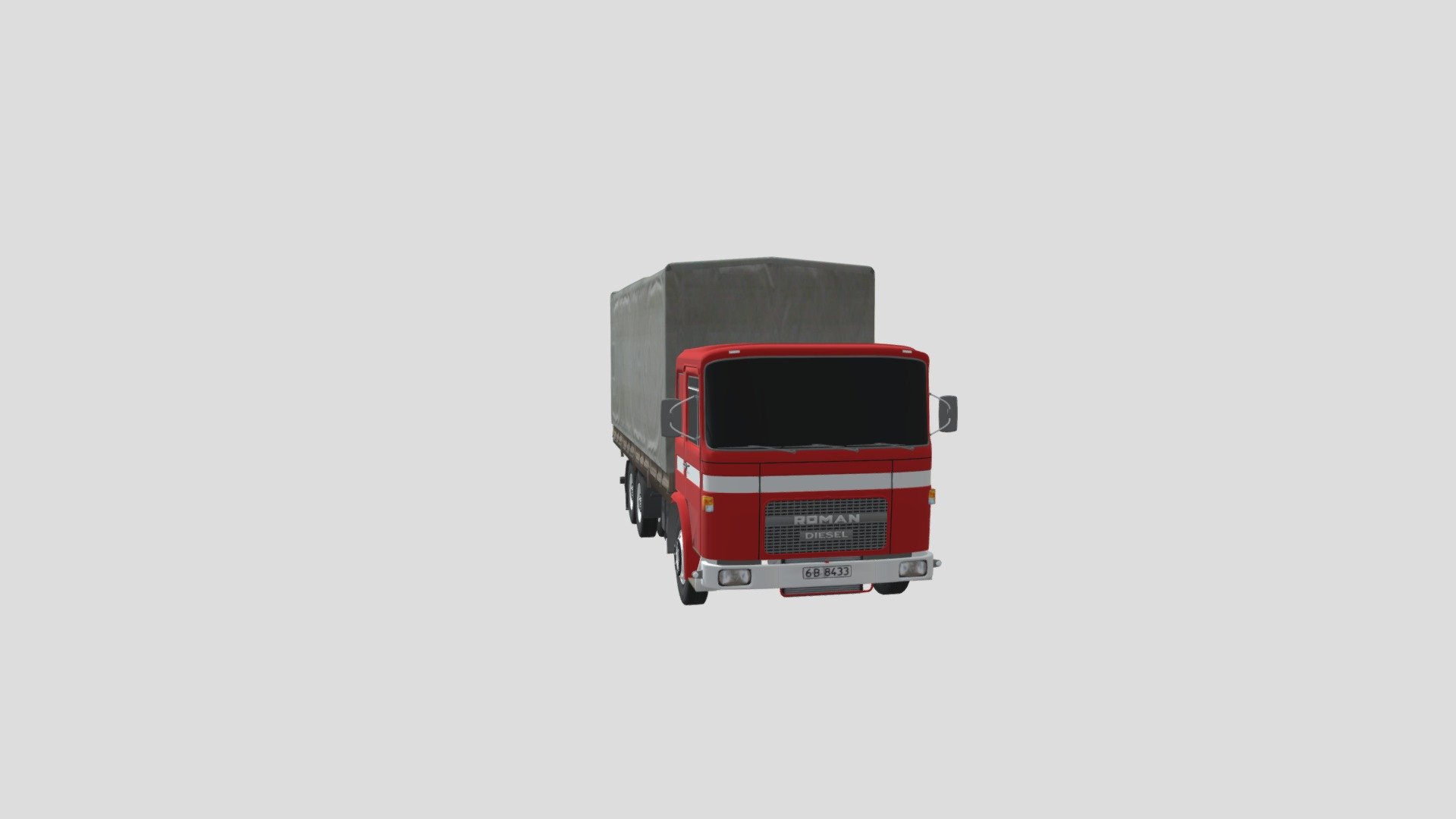Roman Diesel Box Truck - Download Free 3D model by Fratzica ...