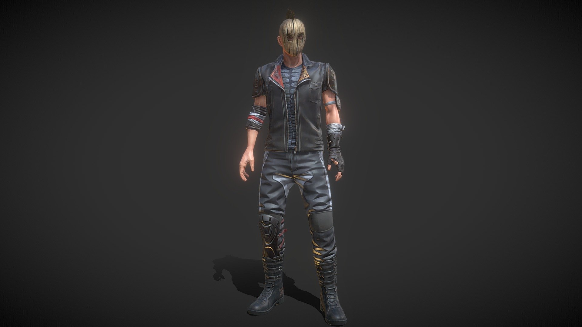 Punk 1 - 3D model by Anand Mahal (@AnandMahal) [ba9ed69] - Sketchfab
