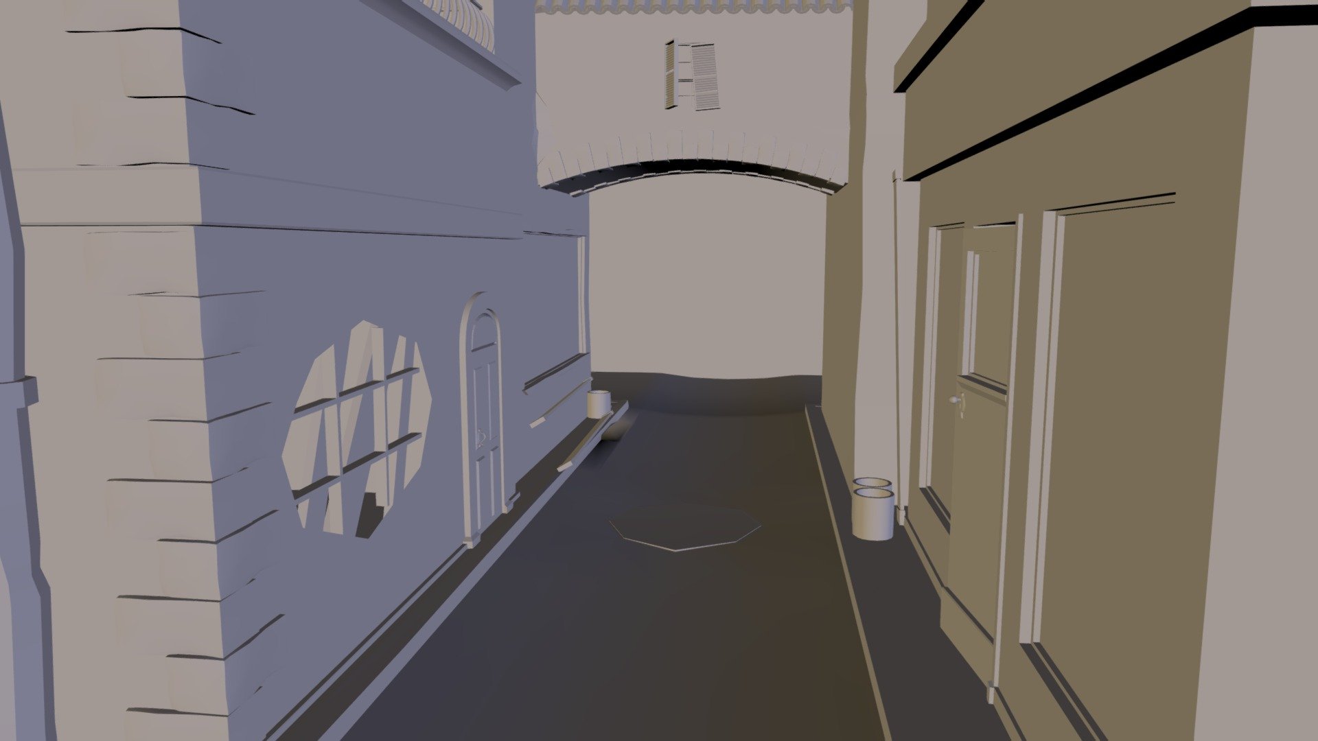 Alley - 3D model by KirilRusalov [baJCyJI] - Sketchfab