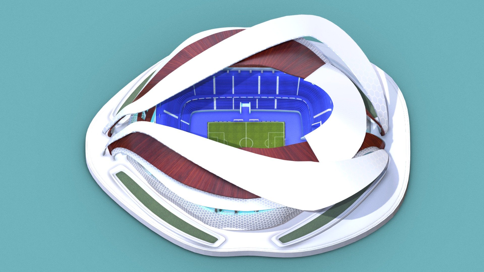 Football Stadium - Buy Royalty Free 3D model by Animabyfad [baa00d7 ...
