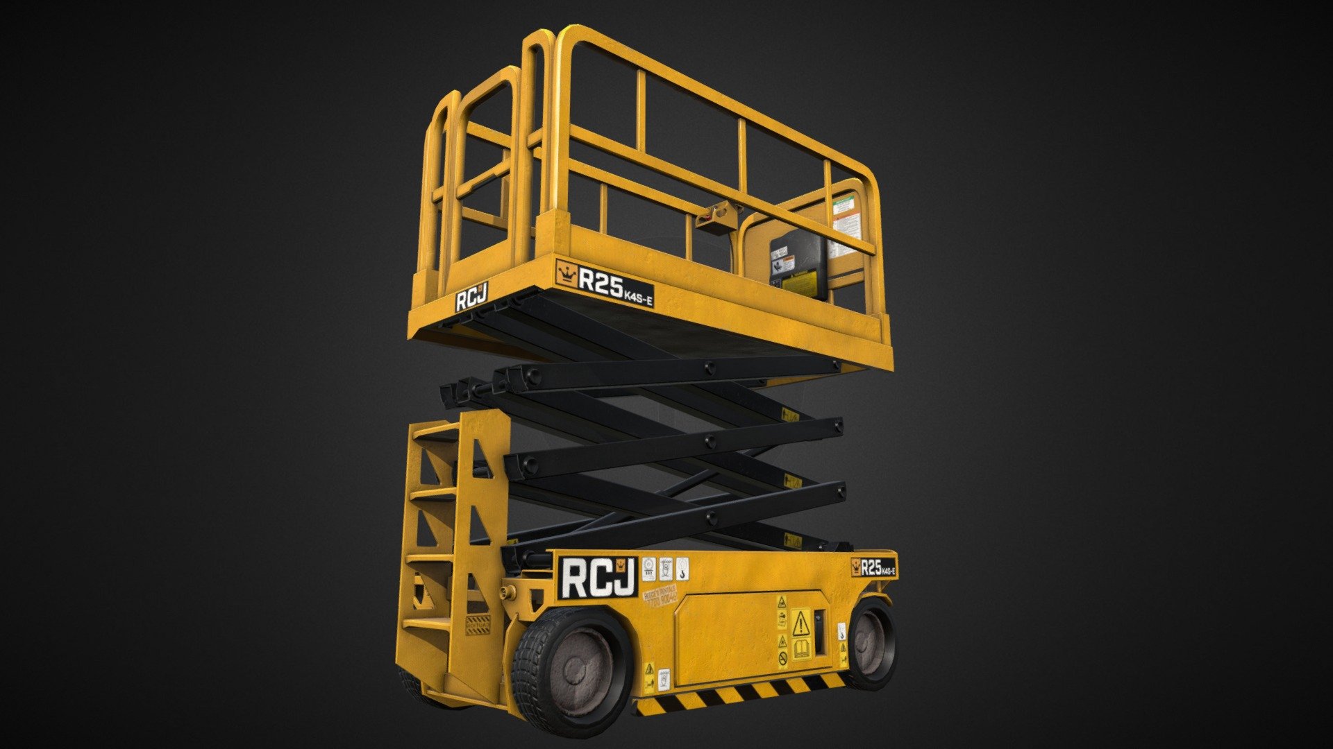 Scissor Lift - JCB Inspired - Buy Royalty Free 3D model by TheMadraver ...