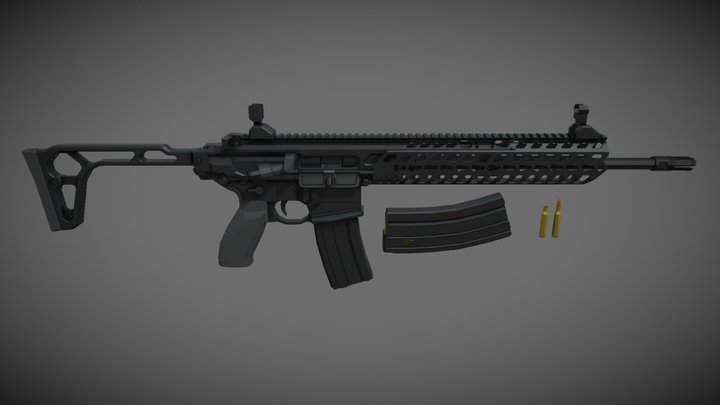 Assault-rifle 3D models - Sketchfab