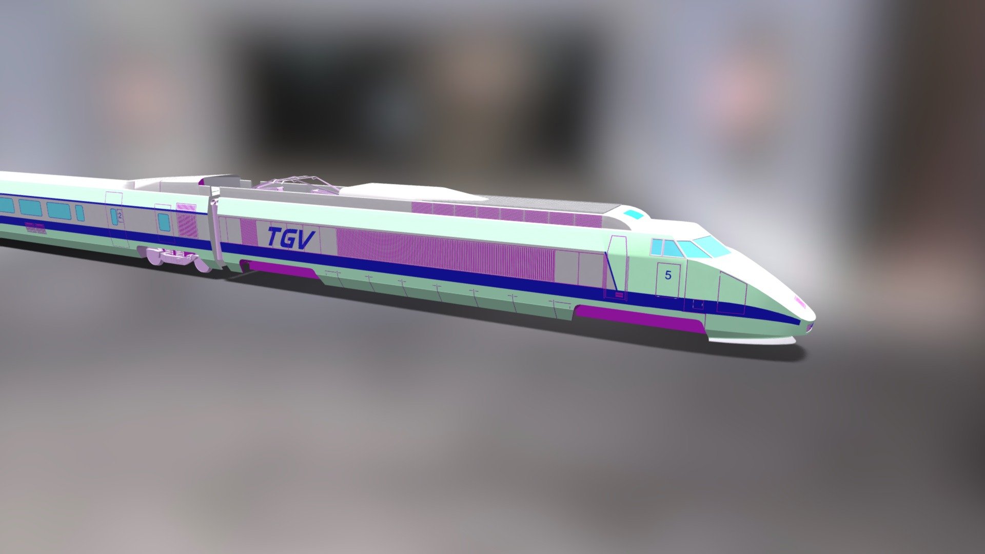 Train TGV - 3D model by Digital BIM Solutions (@digitalbimsolutions ...