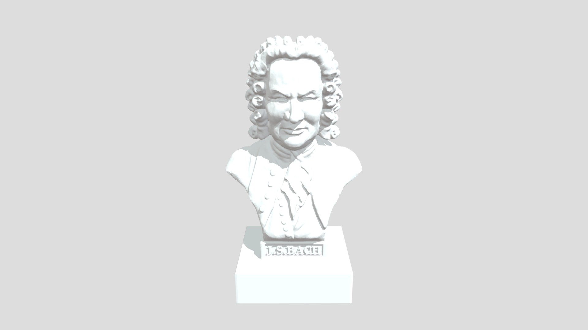 J.S.Bach bust - 3D model by Wolfgang Amadeus Mozart (@ognjenbatu ...