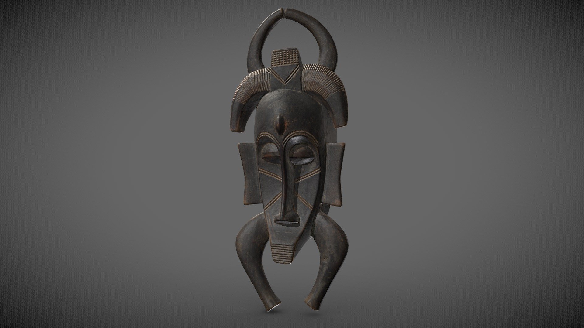 Masque kpelye sénoufo - Download Free 3D model by Alienor.org, Conseil des musées (@alienor.org ...
