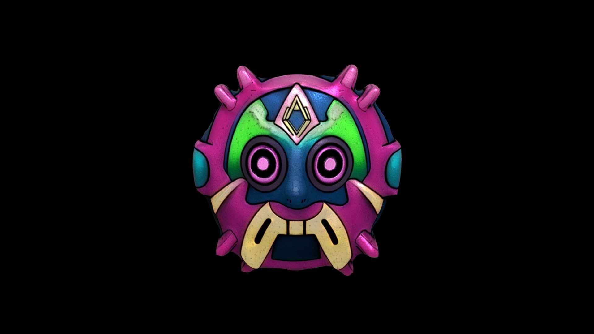 Happy Mask 460 - Download Free 3D model by klrxyz [baa647a] - Sketchfab