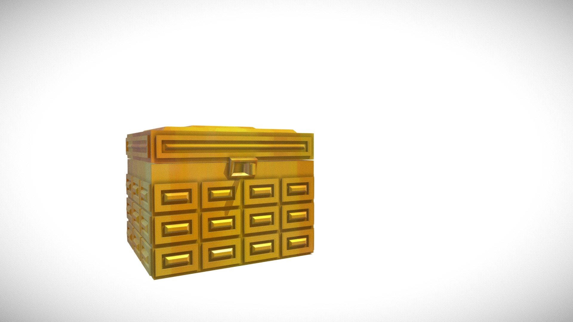 Gold Treasure Chest - 3D model by kit.cruz [baa6afd] - Sketchfab