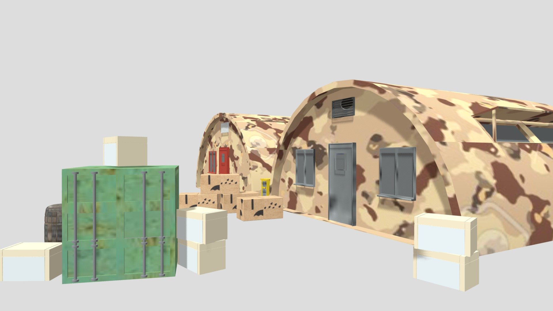 LowPoly Military Set 02 - 3D model by numaan.k99 [baa73e1] - Sketchfab
