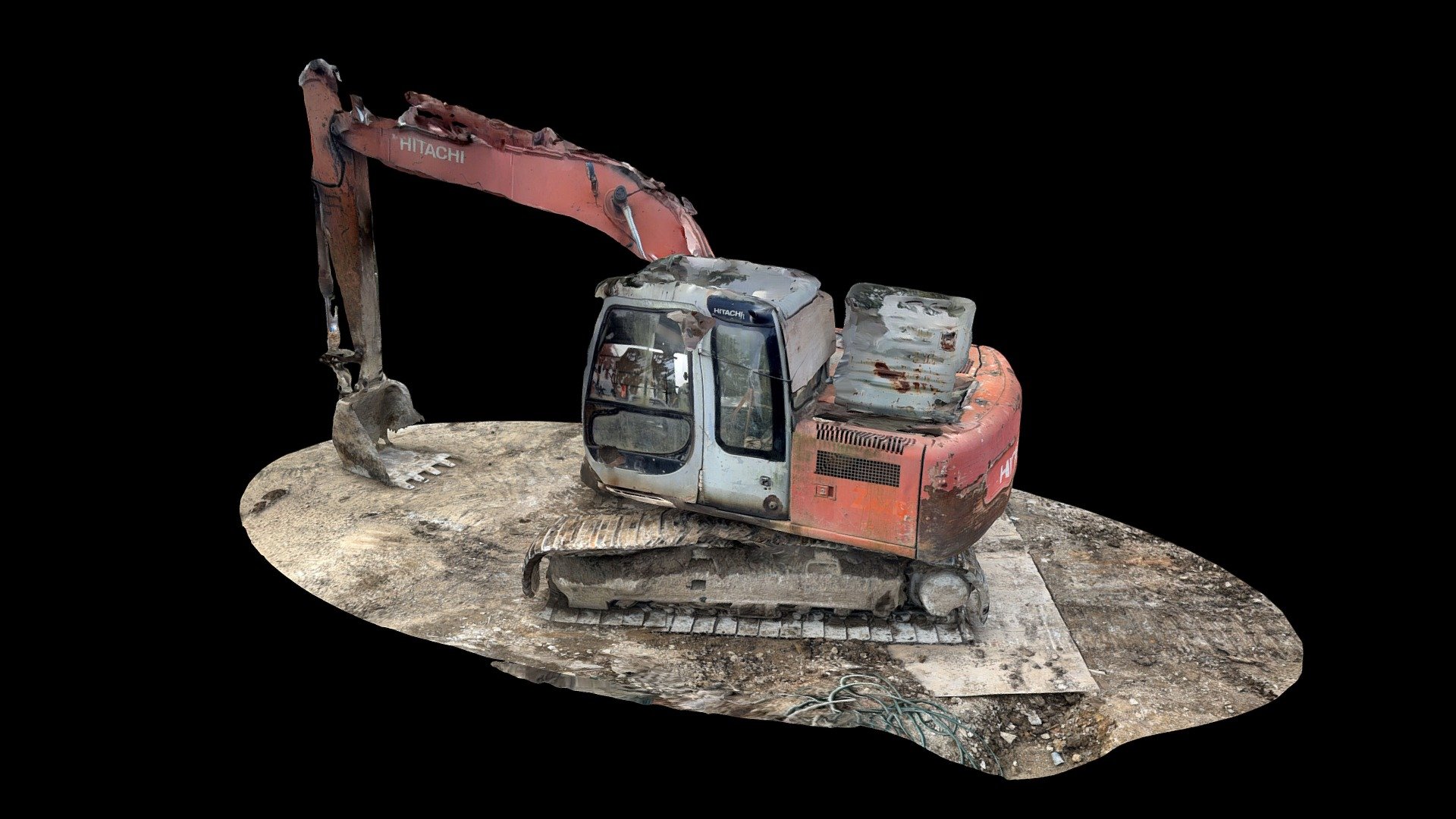 Hitachi Long-arm Excavator (Scaniverse) - Download Free 3D model by JFN (@db4) [baa7450] - Sketchfab