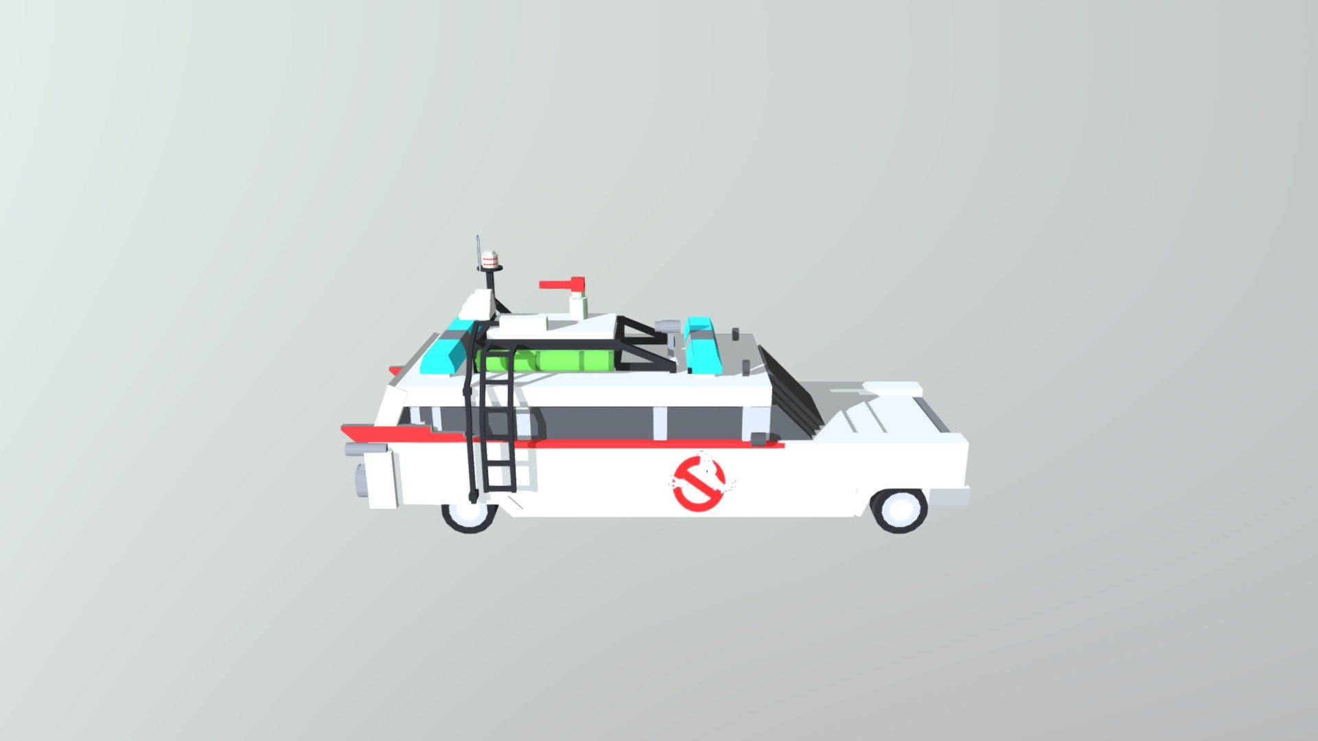 Ghostbusters Car - 3D model by pixelplayer14 [baa8d0e] - Sketchfab
