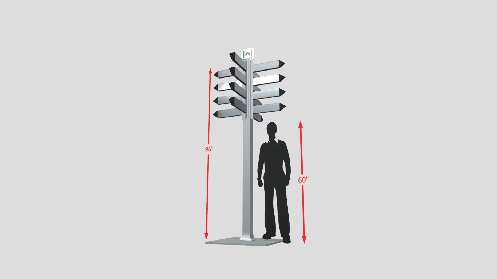 Directional Sign Post v1 - 3D model by Can West Legacy Inc. (@canwest ...