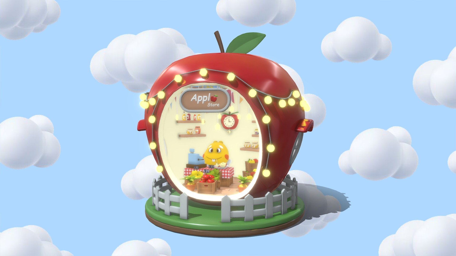 Apple store - Buy Royalty Free 3D model by Art_workshop [baaad08 ...