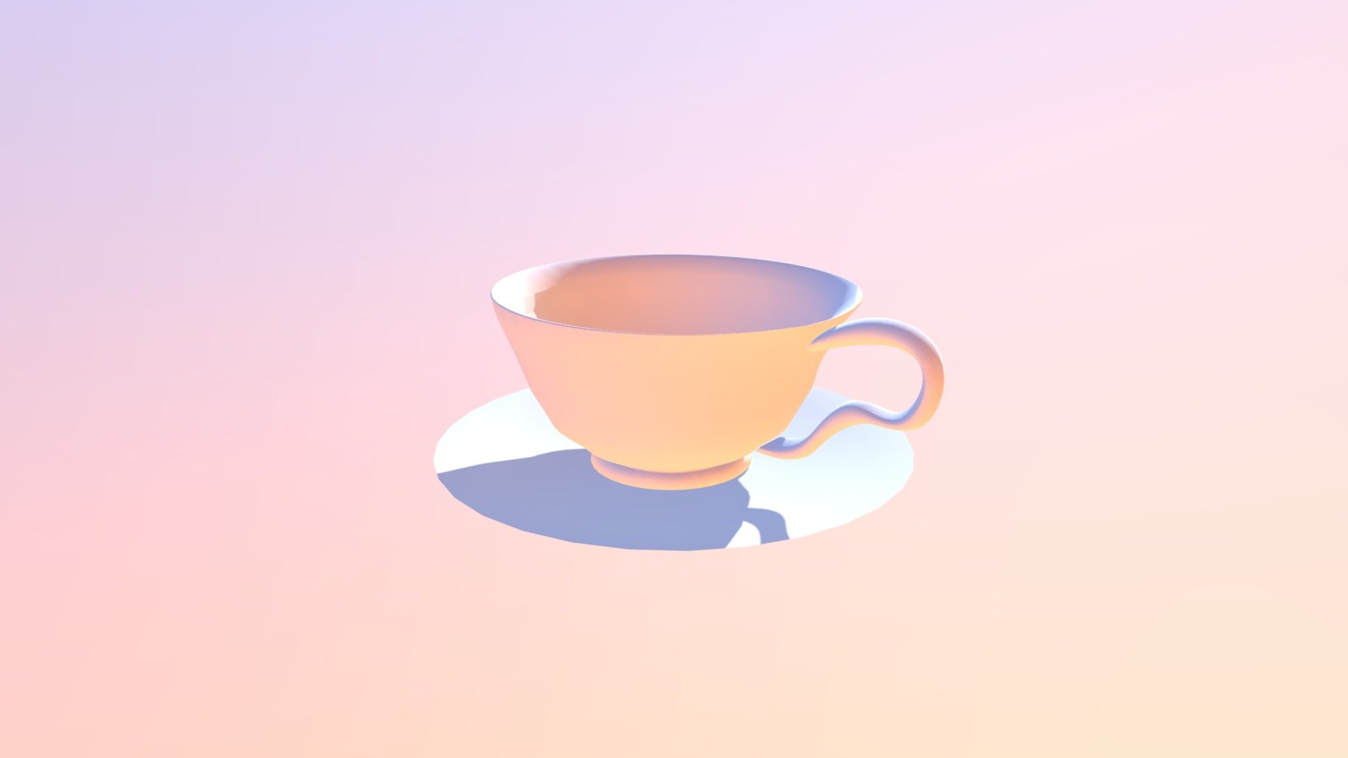 Tea Cup And Tea Plate - 3D model by Birkhoff01 [baad7c1] - Sketchfab