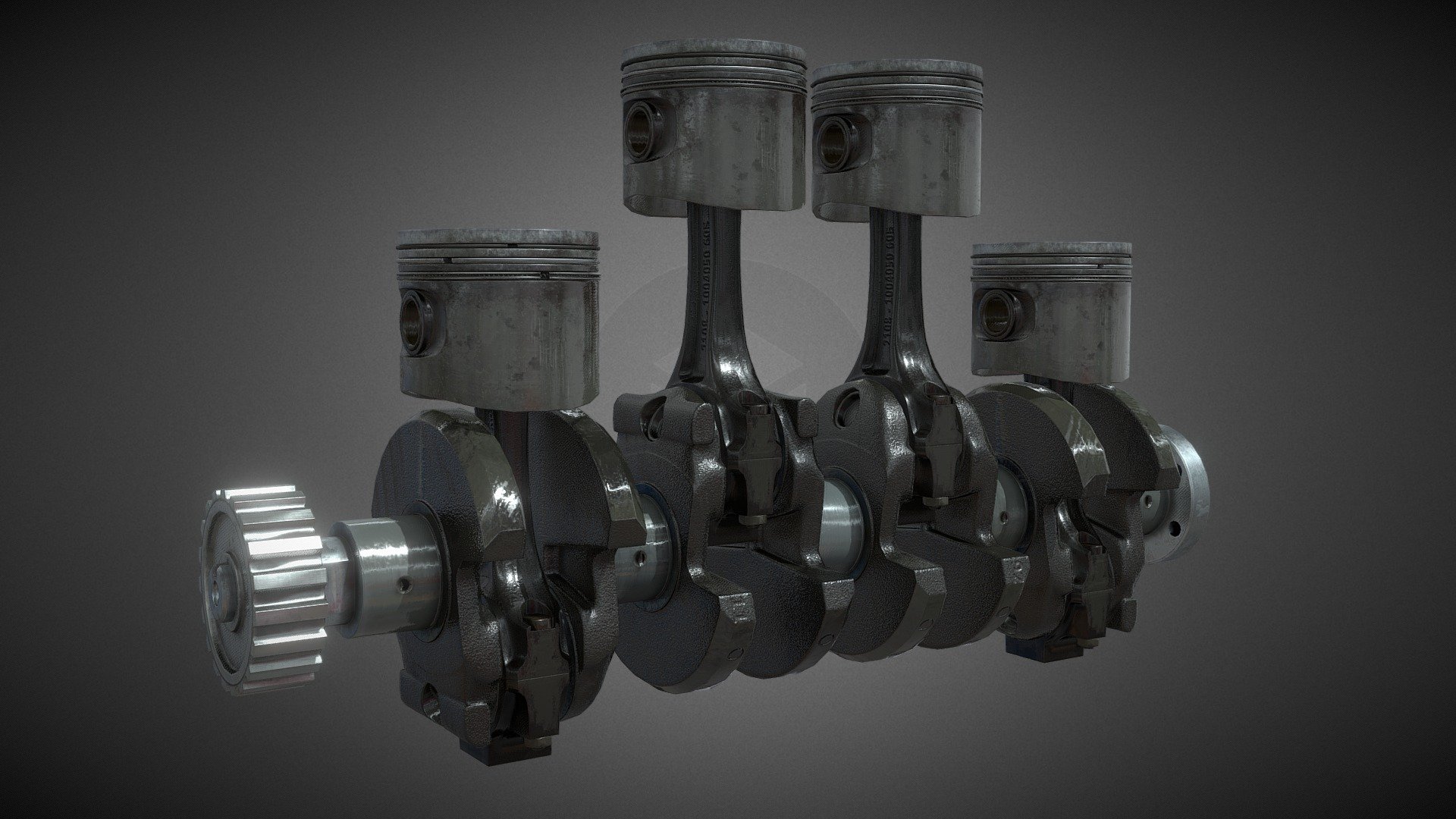 Crank Mechanism - 3D model by SmILe_vs [baae233] - Sketchfab