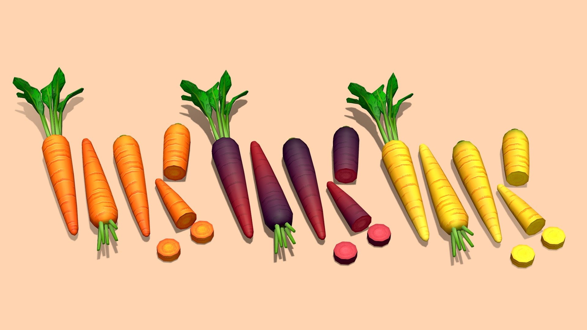 Garden Carrots - Buy Royalty Free 3D model by Megan Alcock ...
