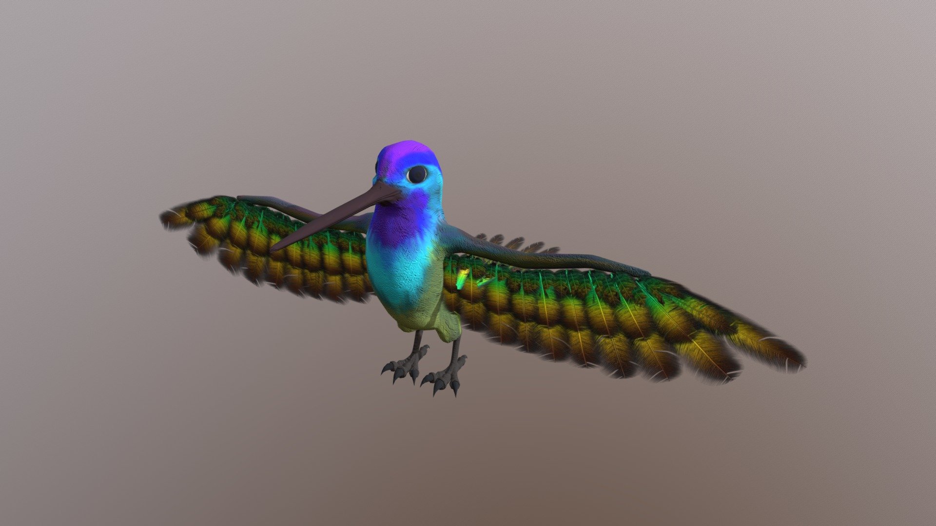 Hummingbird - Buy Royalty Free 3D model by 3dlowpoly [baaeff5 ...
