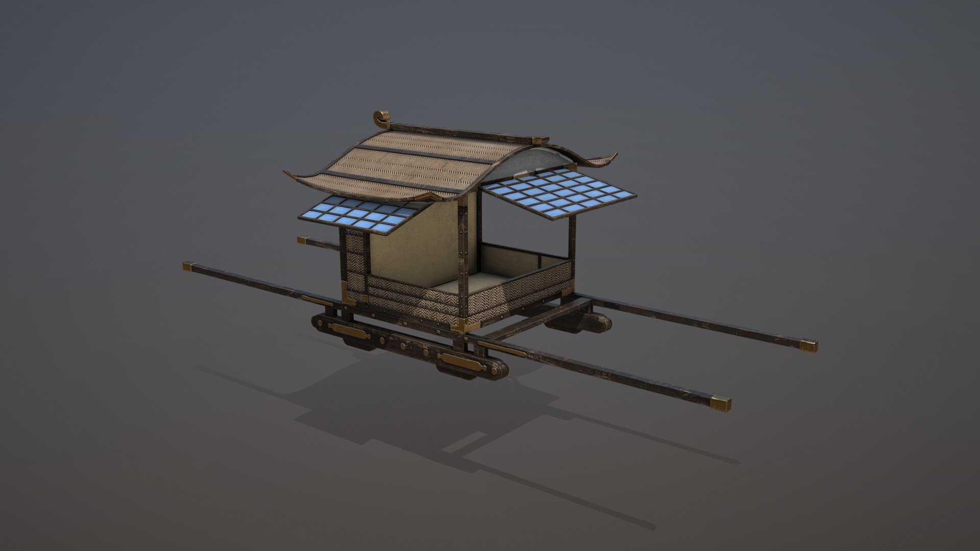Korean Officer Palanquin (Joseon Tongsinsa) - Buy Royalty Free 3D model ...
