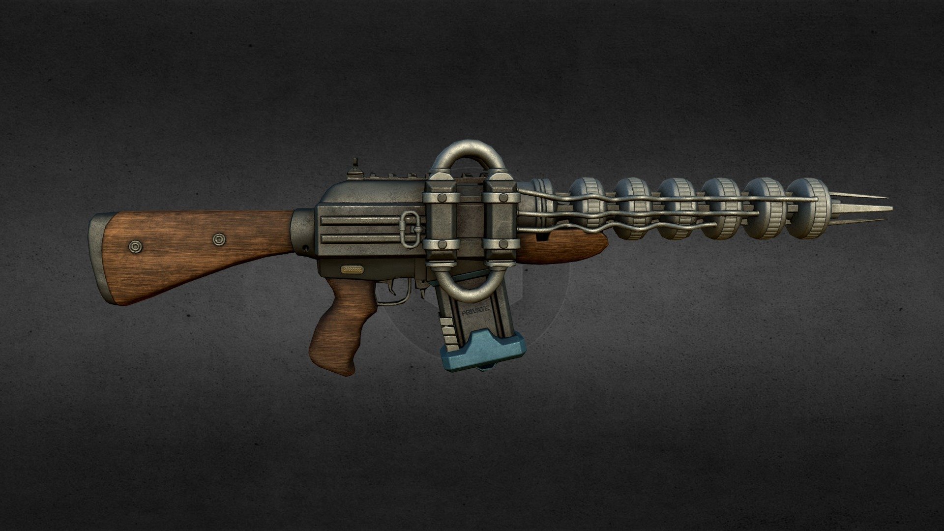 Gauss Rifle Fallout2 - 3D model by nefritku1985 [bab3308] - Sketchfab